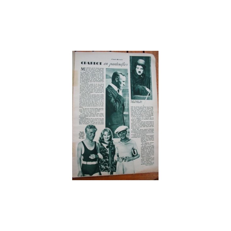Magazine Cine Miroir 1935 Mona Goya