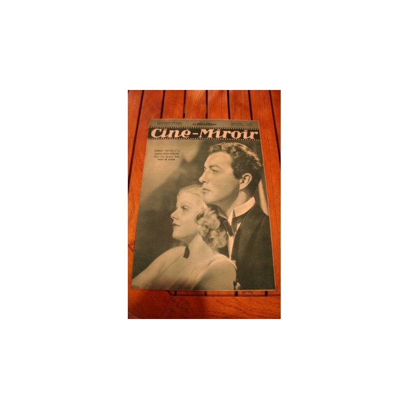 Magazine Cine Miroir 1937 Robert Taylor Jean Harlow