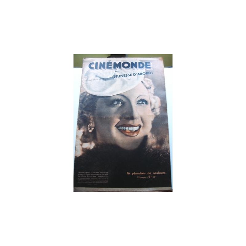 Magazine Cinemonde 1936 Mona Goya