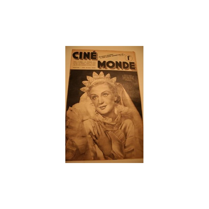 Magazine Cinemonde 1935 Mona Goya