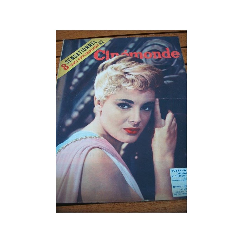 Magazine Cinemonde 1956 Rossana Podesta Helen Of Troy