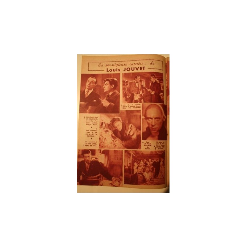 Magazine Cinephile 1948 Louis Jouvet Dany Robin Renee Devillers