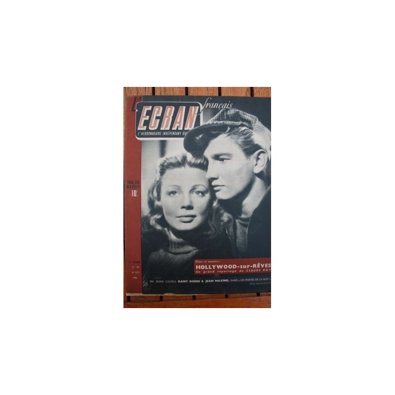 Magazine Ecran Français 1946 Dany Robin Jean Maxime