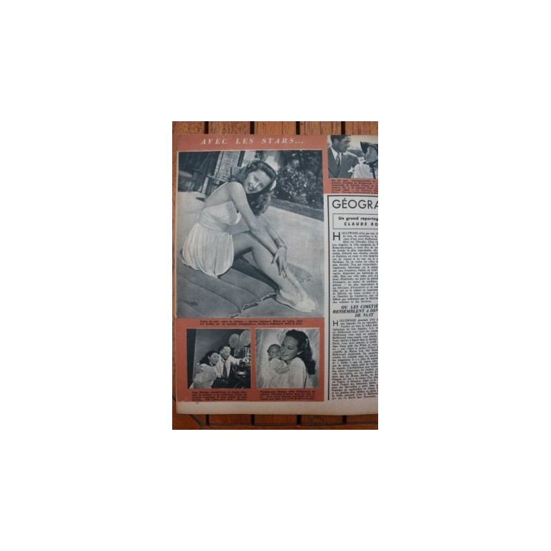 Magazine Ecran Français 1946 Dany Robin Jean Maxime