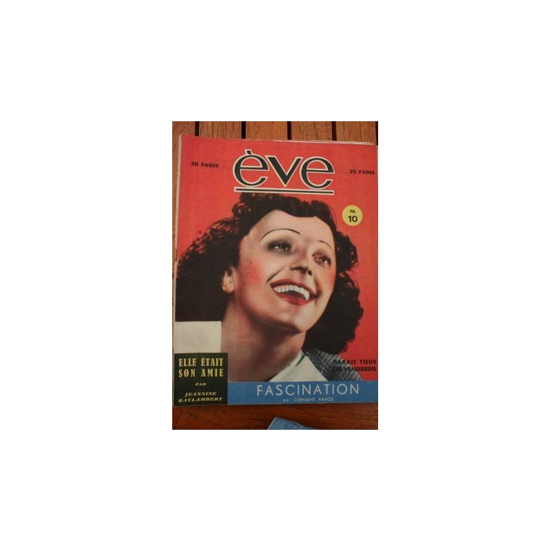 Magazine Eve 1946 Edith Piaf