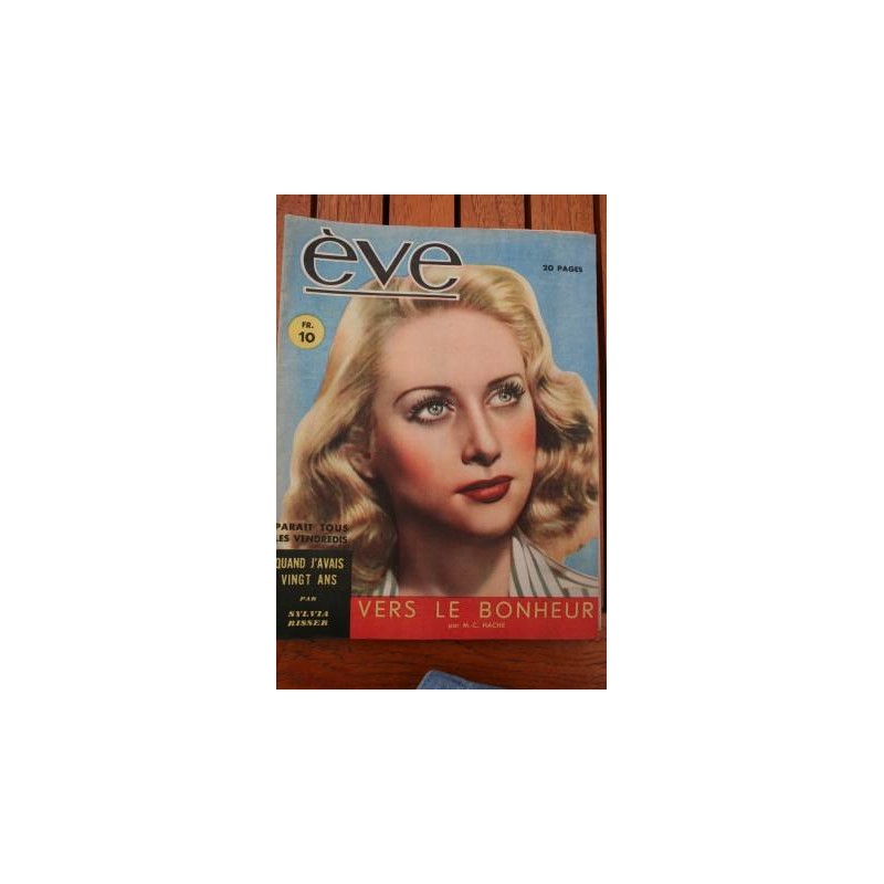 Magazine Eve 1946 Martine Carol