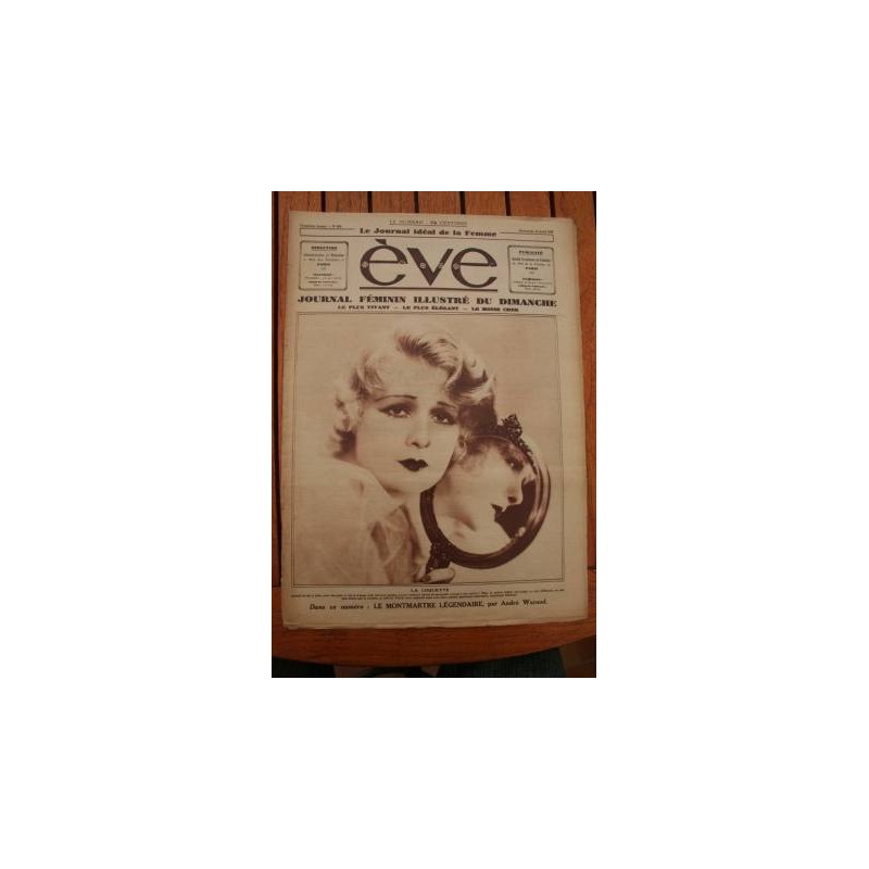 Magazine Eve 1932 Anita Page