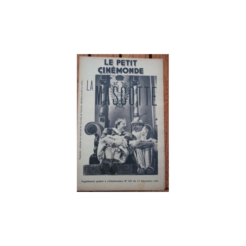 Magazine Petit Cinemonde 1935 Germaine Roger Lucien Baroux Armand Dranem