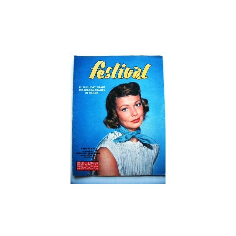 Magazine Festival 1957 Dany Robin