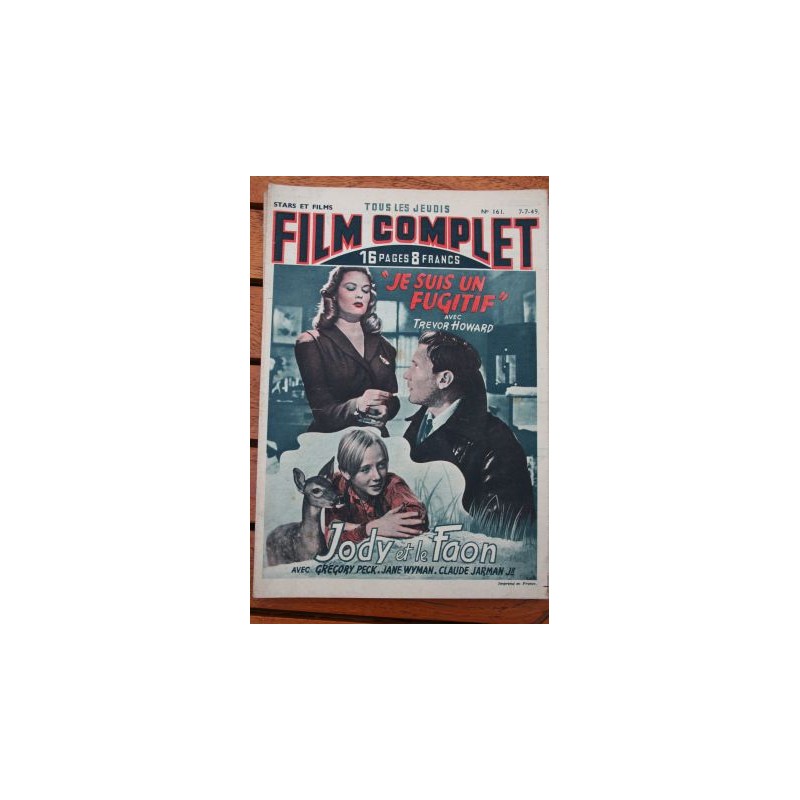 Magazine Film Complet 1949 Gregory Peck Jane Wyman The Yearling Sally ...