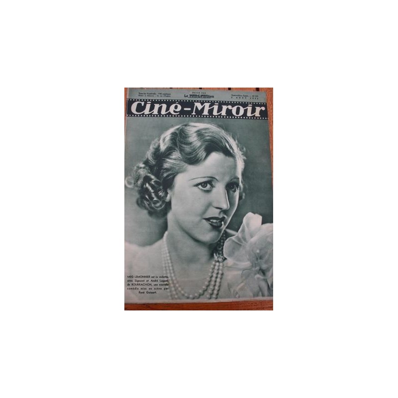 Magazine Cine Miroir 1935 Meg Lemonnier