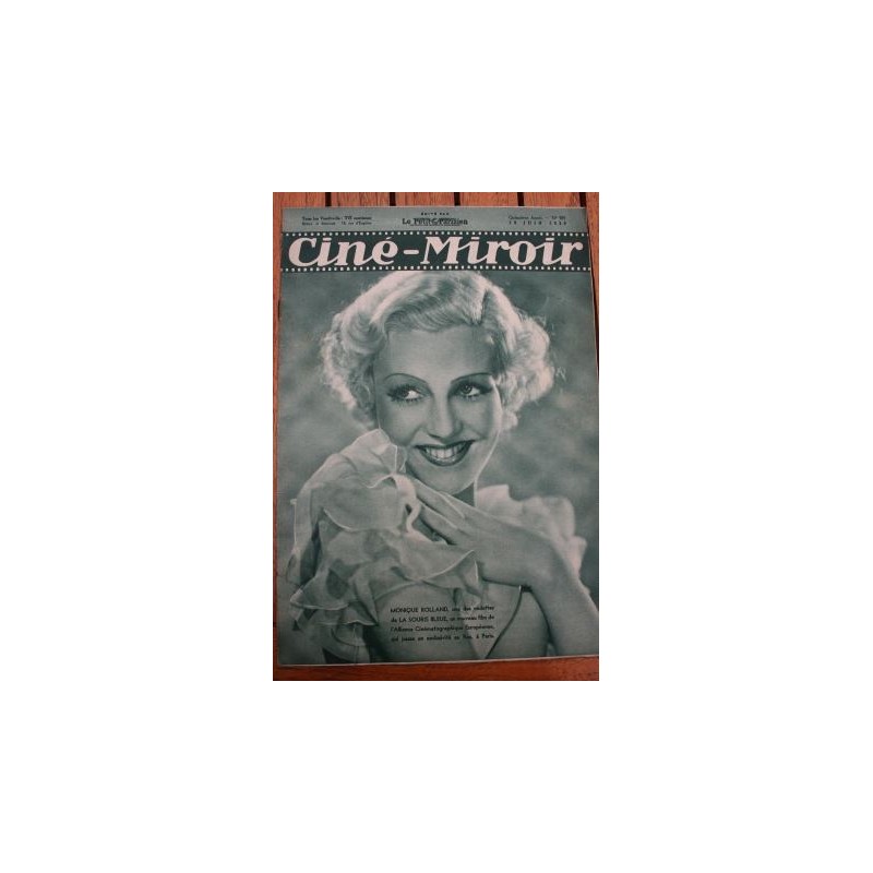 Magazine Cine Miroir 1936 Monique Rolland