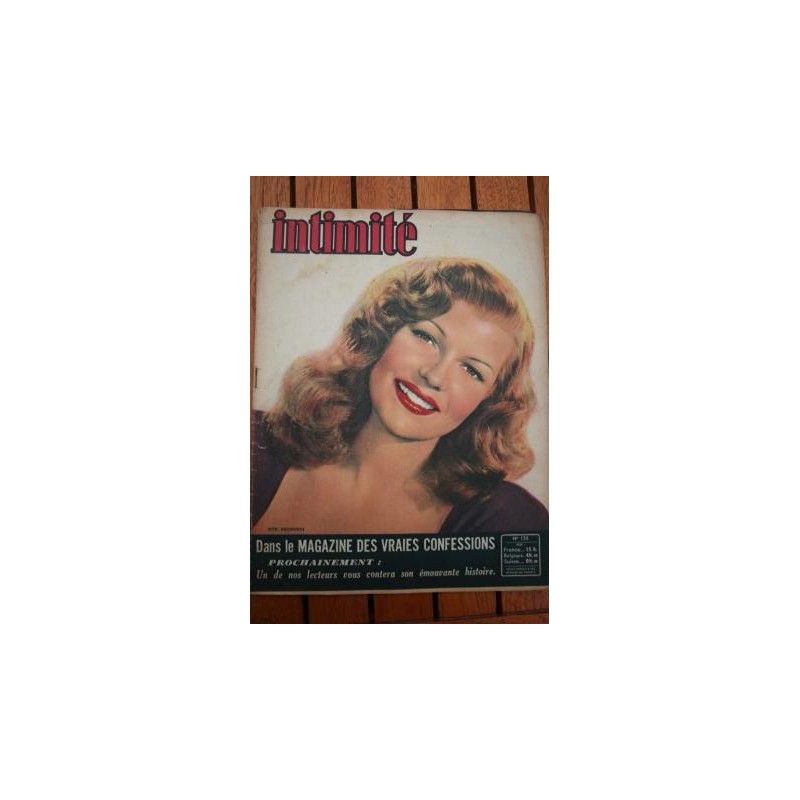 Magazine Intimite 1948 Rita Hayworth