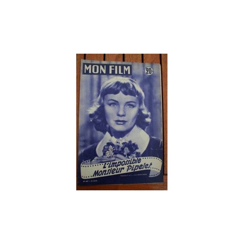 Magazine Mon Film 1955 Michel Simon Louis De Funes Etchika Choureau ...