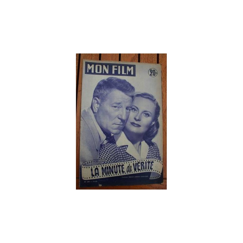 Magazine Mon Film 1953 Jean Gabin Michele Morgan Daniel Gelin Simone Paris
