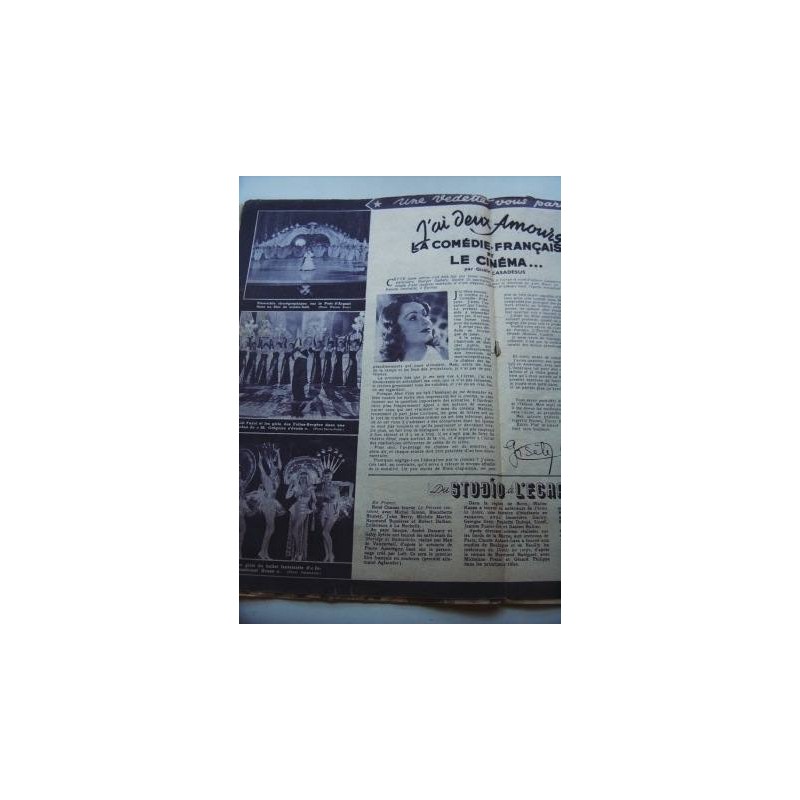 Magazine Mon Film 1946 Marie Dea Raymond Rouleau Fernand Ledoux ...