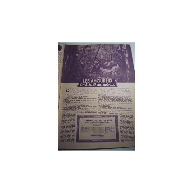 Magazine Mon Film 1948 Dany Robin Louis Jouvet Geneviève Morel Brigitte ...