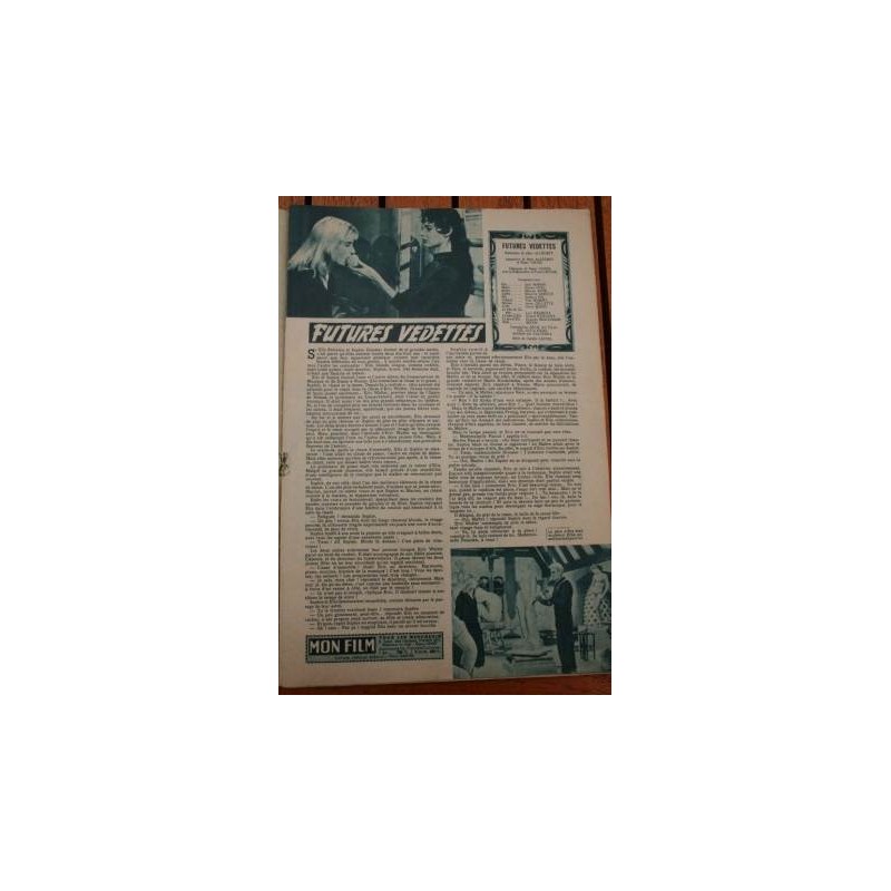 Magazine Mon Film 1955 Brigitte Bardot Jean Marais Isabelle Pia Yves Robert