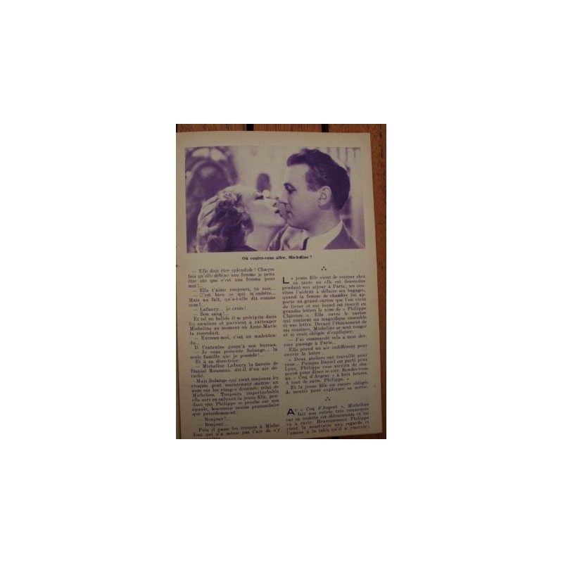 Magazine Mon Film D'Amour 1947 Raymond Rouleau Micheline Presle Jean ...