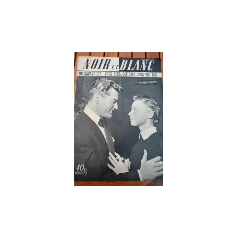 Magazine Noir Et Blanc 1953 Jean Marais Dany Robin