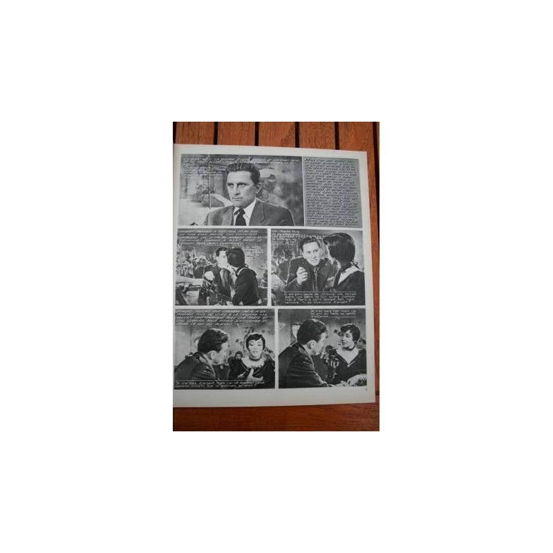 Magazine Photo Roman 1957 Kirk Douglas Dany Robin Barbara Laage ...