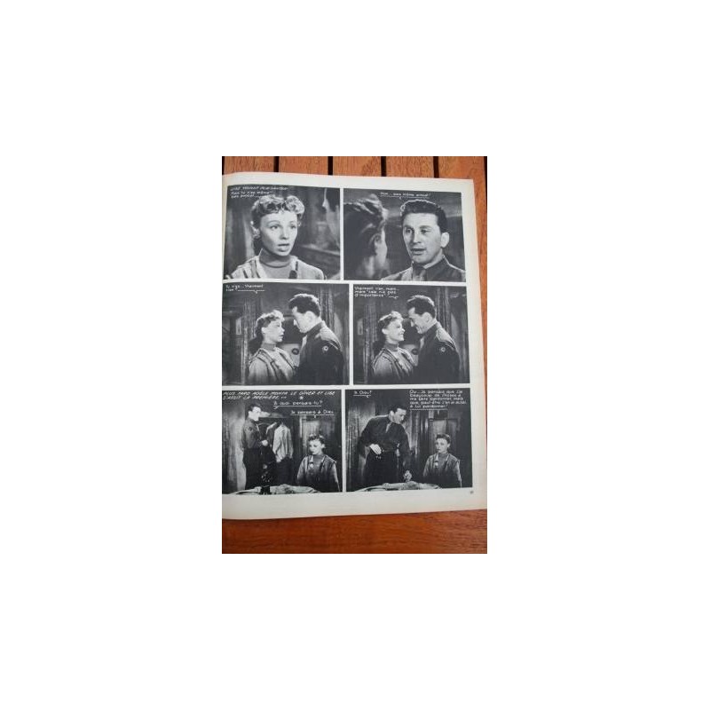 Magazine Photo Roman 1957 Kirk Douglas Dany Robin Barbara Laage ...