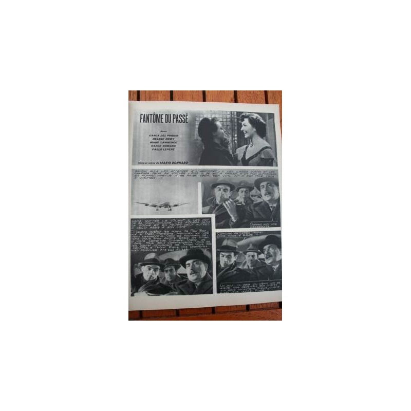 Magazine Photo Roman 1958 Carla Del Poggio Marc Lawrence Helene Remy ...