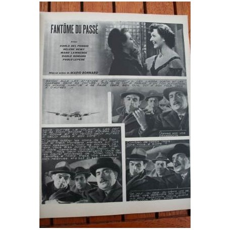 Magazine Photo Roman 1958 Carla Del Poggio Marc Lawrence Helene Remy ...