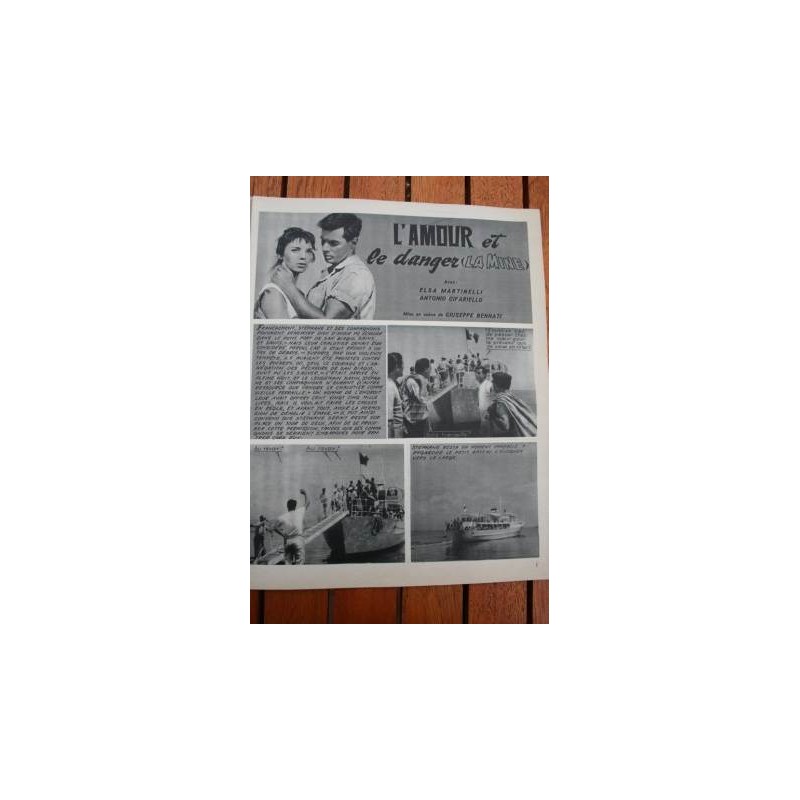 Magazine Photo Roman 1959 Elsa Martinelli Antonio Cifariello Giancarlo Zarfati Felix Acaso