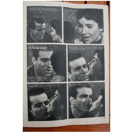 Magazine Roman D'Amour 1962 Montgomery Clift Elizabeth Taylor Shelley ...