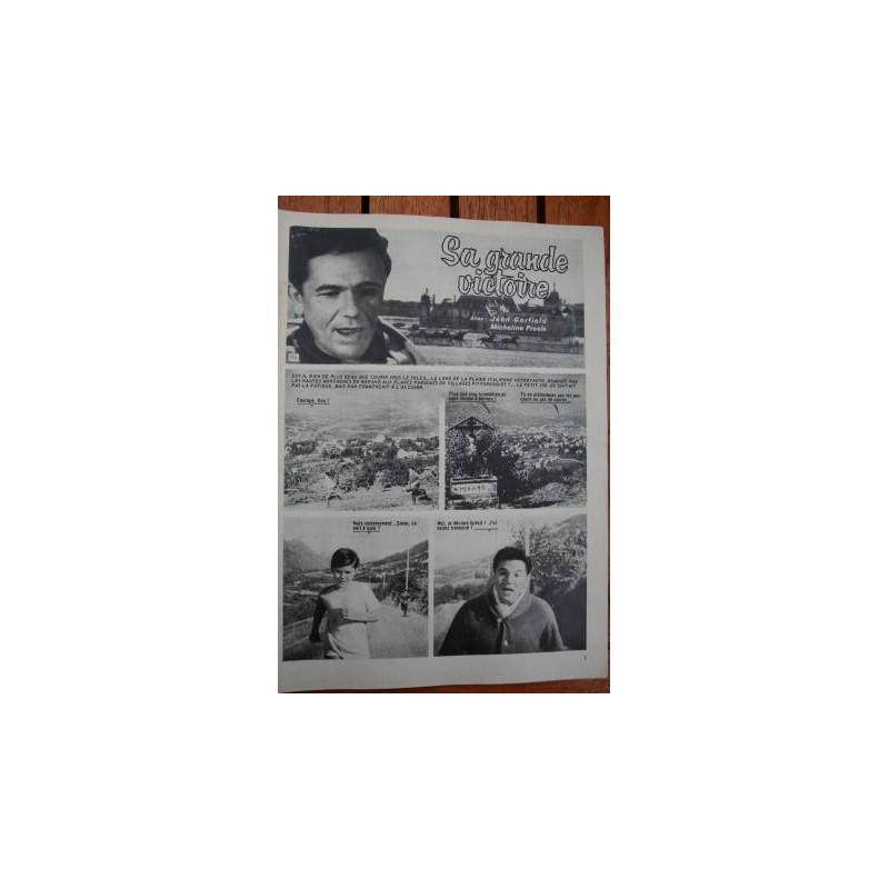 Magazine Roman D'Amour 1961 John Garfield Micheline Presle Luther Adler ...