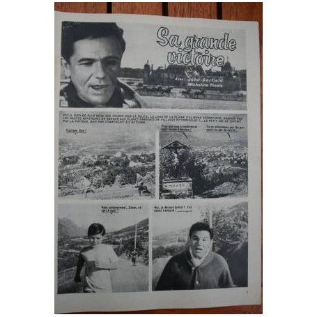 Magazine Roman D'Amour 1961 John Garfield Micheline Presle Luther Adler ...