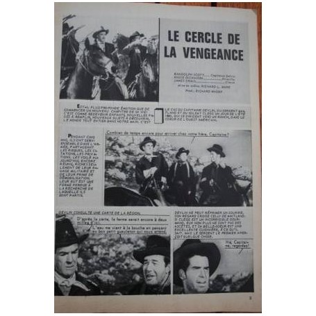 Magazine Star Cine Aventures 1963 Randolph Scott Angie Dickinson James ...