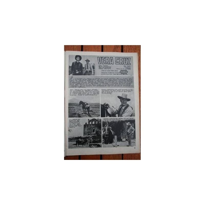 Magazine Star Cine Aventures 1958 Vera Cruz Gary Cooper Burt Lancaster ...